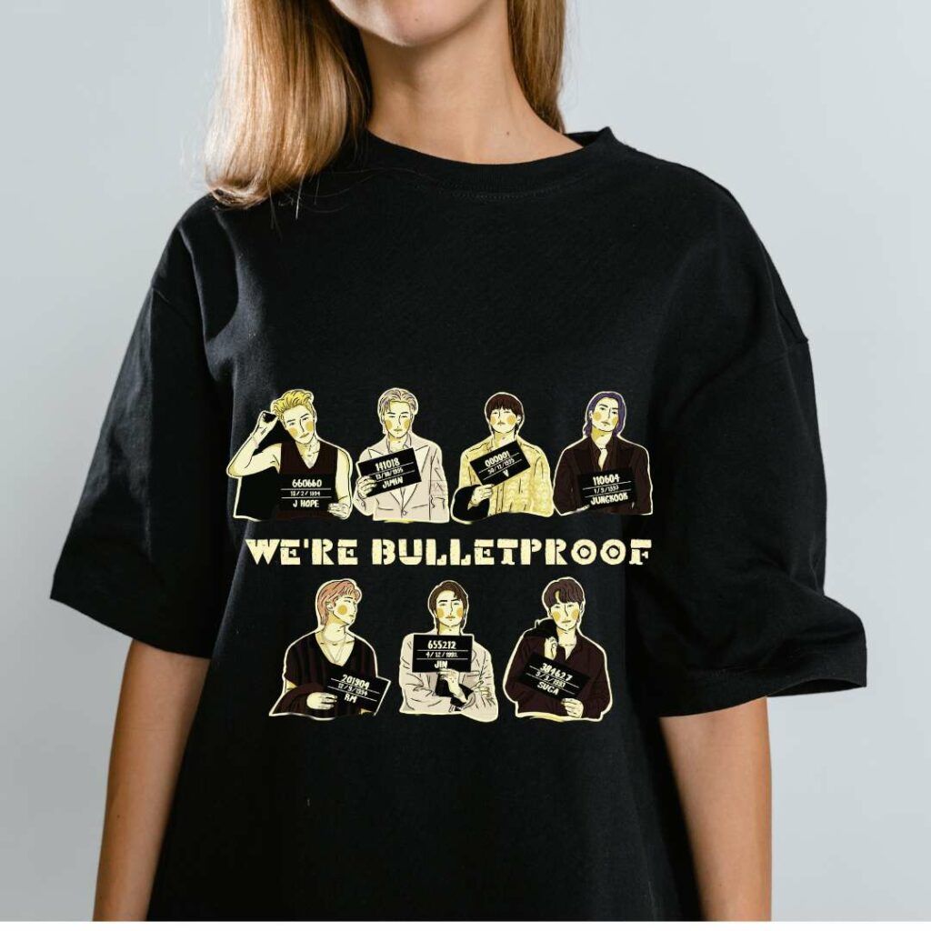 Bulletproof Army– BTS PREMIUM Cotton Tshirt - awwrange