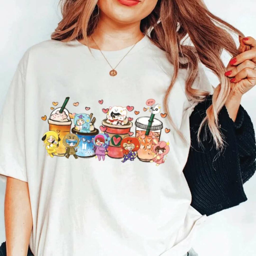 BTS Boba Tea - Premium Tshirt - awwrange