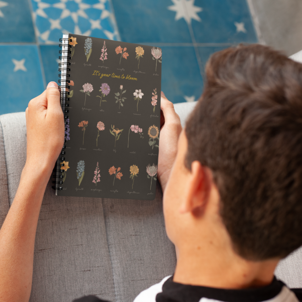 It's Your Time to Bloom - Spiral Notebook - awwrange